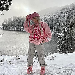 Aelfric Eden Men’s Novelty Cartoon Graphic Hoodies Streetwear Hooded Sweatshirt Pullover Hip Hop Fashion Hoodies Unisex