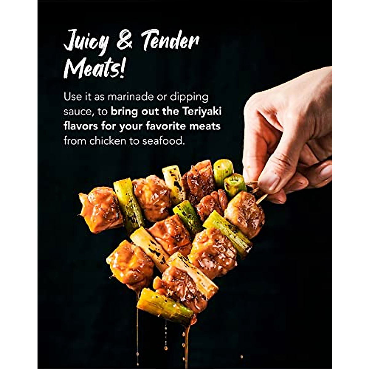 FUNTABLE TERIYAKI SOY SAUCE - Teriyaki Flavored Sweet Soy Sauce for Dipping, Glazing, Marinade, Seasoning for Korean Bulgogi, Meats, Grill (14.1OZ)