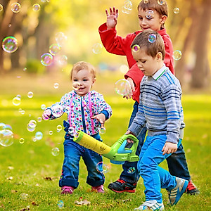 EagleStone Bubble Leaf Blower for Toddlers, Kids Bubble Blower Machine W/ Refill Solution, Bubble Mower Bubble Toys, Outside Outdoor Play Toys for Age 3-5 Age Boys Girls, Summer Toy, Party Favors