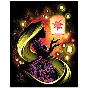 ZSWLLHP 8 Pack Disiney Diamond Painting Kits,Upgrade Diamond Art Kits for Adults,Cross Stitch Full Drill Shiny Diamond Embroidery Pictures Arts Craft for Home Wall Decor Gift 12X16inch