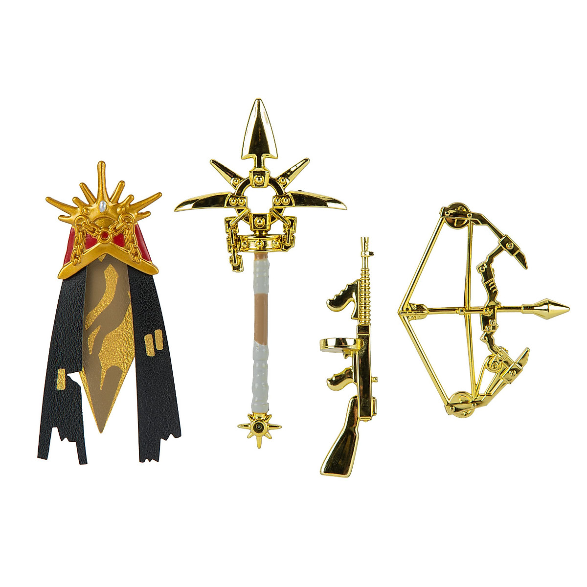 FORTNITE ORO (Master Grade) - 4-Inch Articulated Figure with Back Bling, Harvesting Tool, and Weapons