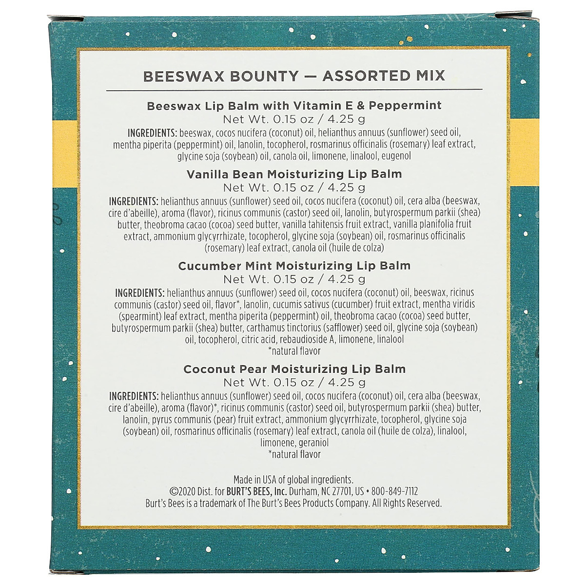 Burts Bees Assorted Beeswax Bounty Gift Set, 1 EA