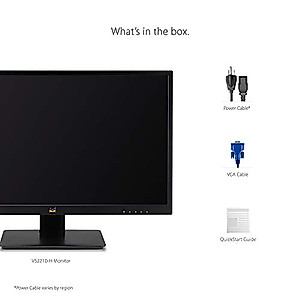 ViewSonic VS2210-H 22 Inch 1080p IPS Monitor with Mega Dynamic Contrast Ratio, Blue Light Filter, and HDMI