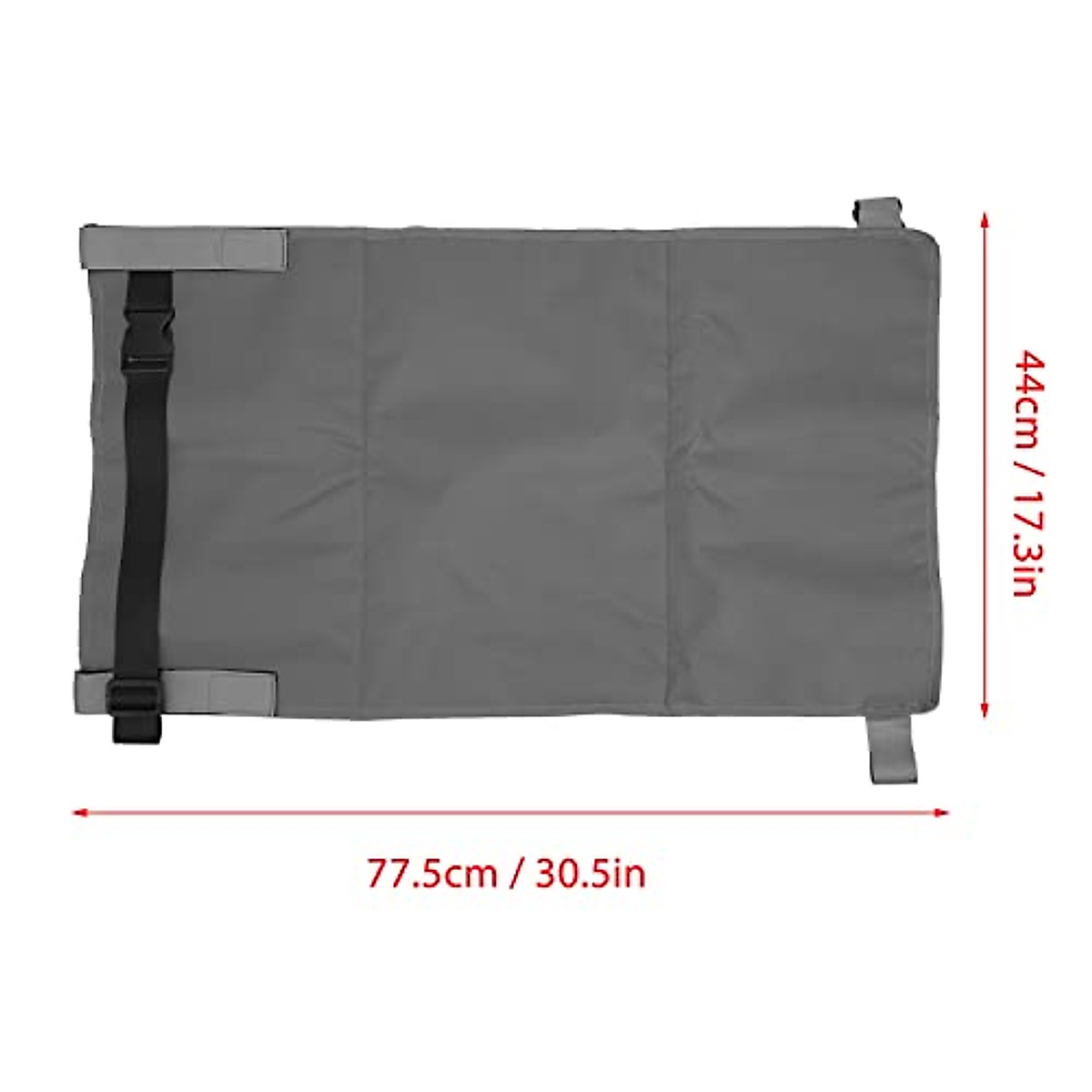 Airplane Seat Extender for Kids, Portable Foldable Oxford Cloth Toddler Airplane Bed with Storage Bag, Airplane Must Haves for Toddlers, Travel Accessories, Easy to Install (Grey)