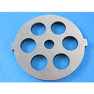 Replacement meat grinder set for many Waring Pro, Rival, Deni, Game Winner etc. Plate is 2 1/8" 53mm wide. PLEASE MEASURE BEFORE ORDERING. Does not fit Kitchenaid.