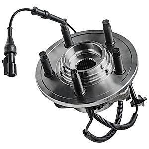 Detroit Axle - Front Wheel Bearing Hubs for 06-10 Ford Explorer Mercury Mountaineer, Replacement 2006 2007 2008 2009 2010 Explorer Sport Trac Wheel Bearing and Hubs Assembly Set, Pair Hubs