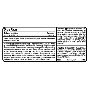 Replenix Gly-Sal 10-2 Clarifying Pads, Medical-Grade Exfoliating Cleansing Wipes for Acne-Prone Skin, Oil-Free Facial Treatment with Witch Hazel, 10% Glycolic & 2% Salicylic Acids (60 ct.)