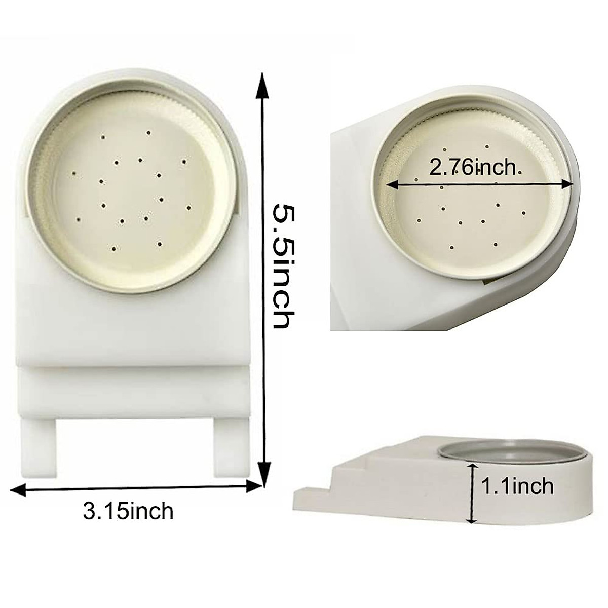 NIZEFEI 4PC Bee Hive Feeder White Beehive Entrance Feeder with Lid Bee Sugar Water Feeder of Beekeeping Supplies