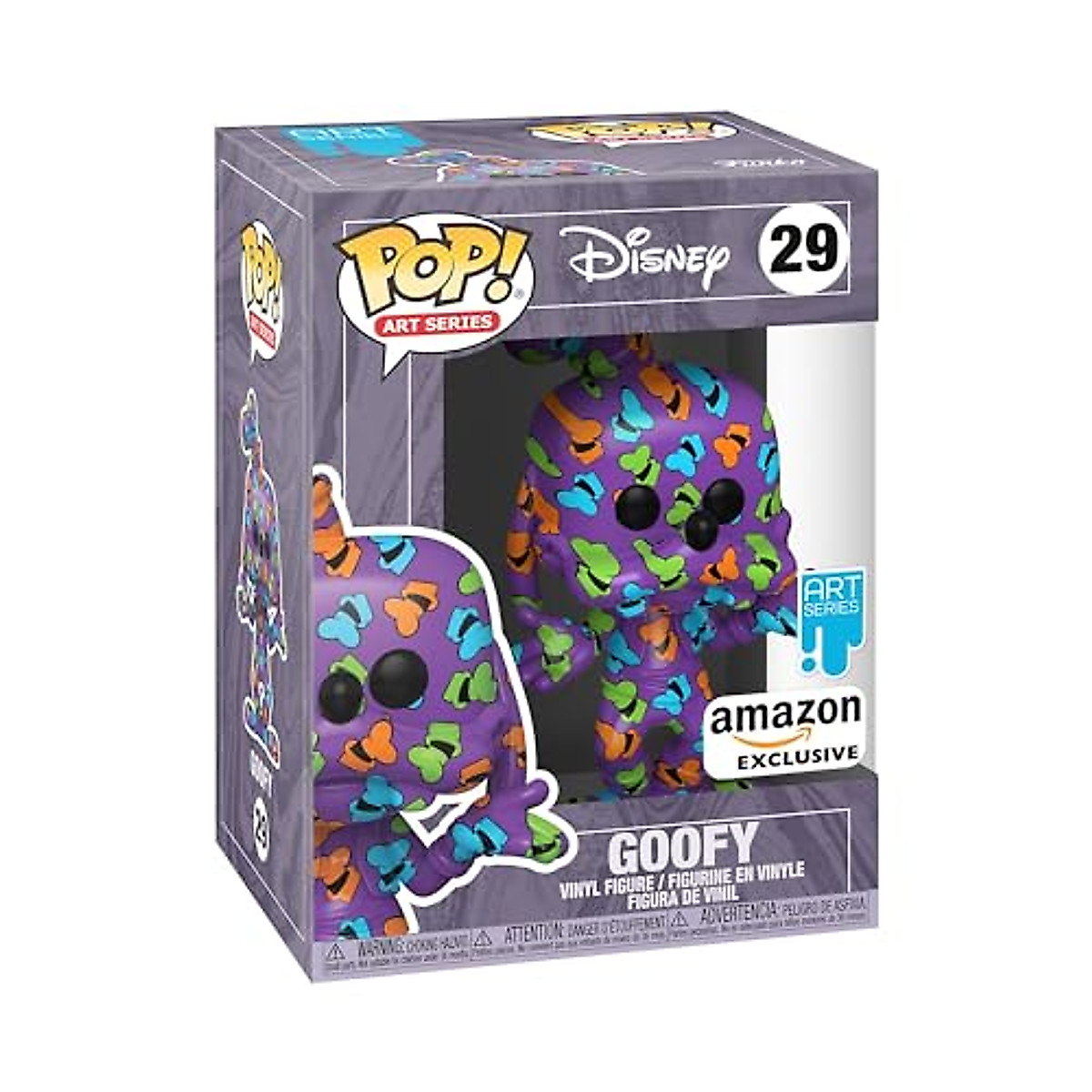 POP Artist Series: Disney Treasures from The Vault - Goofy, Amazon Exclusive, Multicolor, 4.75 inches (55676)