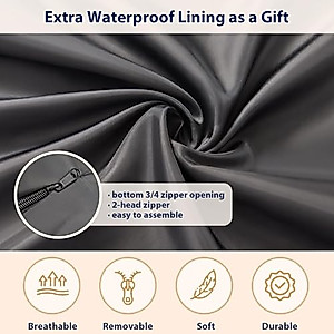 Bean Bag,Big Huge Giant Bean Bag Chair for Adults, (No Filler) Bean Bag Chair for Adults Kids Comfy Fluffy Giant Round Beanbag Lazy Sofa Cover- Machine Washable Covers, Double Stitched Seams