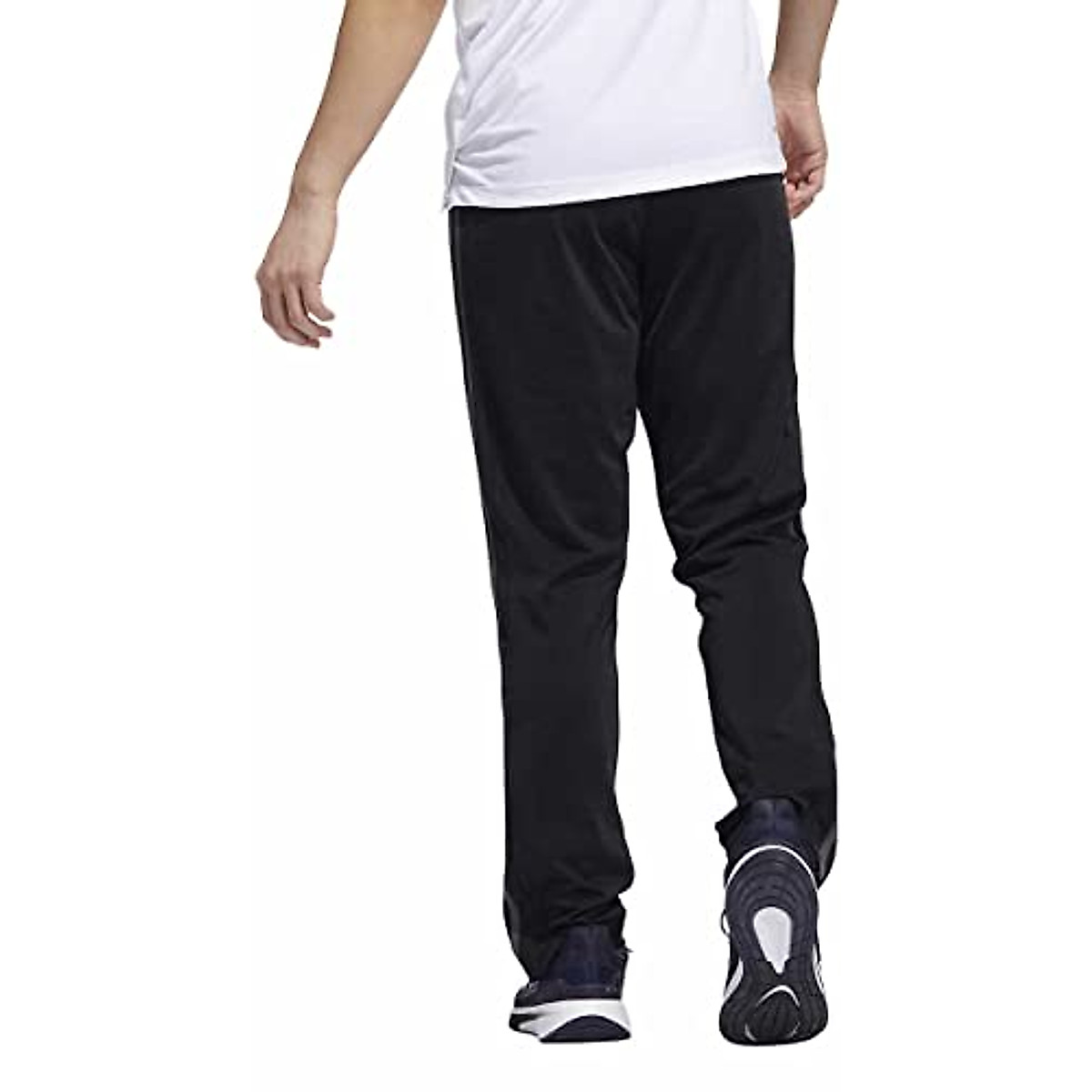 adidas Mens Midweight Essential Tricot Zip Track Pants (as1, Alpha, m, Regular, Regular, Black/Grey Six)