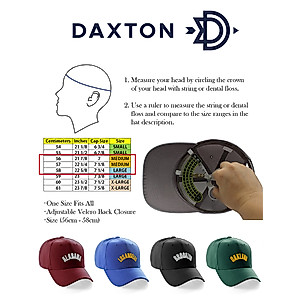 Daxton International World Countries Baseball Hat Cap Arch Letters, Brasil Kelly Gold