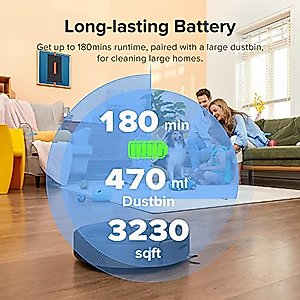 roborock Q5 Robot Vacuum Cleaner, Strong 2700Pa Suction, Upgraded from S4 Max, LiDAR Navigation, Multi-Level Mapping, 180 mins Runtime, No-go Zones, Ideal for Carpets and Pet Hair