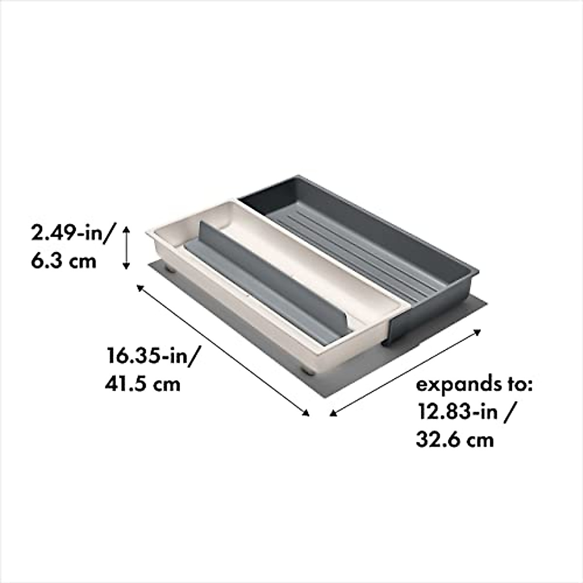 OXO Good Grips Kitchen Drawer, Expandable Long Tool Organizer, White
