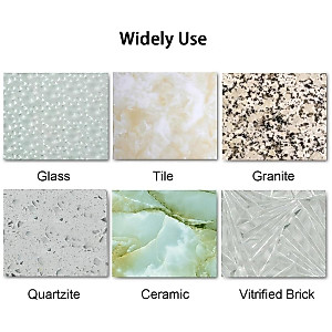 16PCS Diamond Hole Saw Drill Bits Set Kit for Ceramic, Premium Glass Drill Bit for Bottles,Pots, Marble, Granite Stone, Tile Cutting, 1/4 to 2 Inch