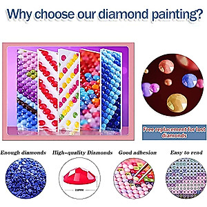 Christmas Tree Diamond Art Painting Kits for Adults - Full Drill Diamond Dots Paintings for Beginners, Round 5D Paint with Diamonds Pictures Gem Art Painting Kits DIY Adult Crafts Kits 12x16inch