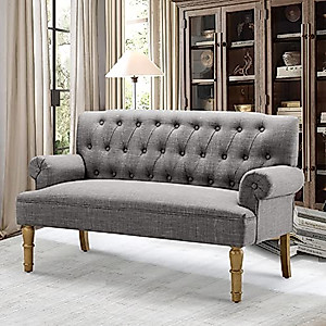 Rosevera Celino para Sala Love Seats Furniture Sofa in a Box Long Couches for Living Room Settee Loveseat, Standard, Dove Gray