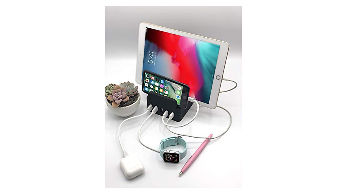 Power Hub Plus Charging Station - Charge Up to 7 Devices Using Only One ...