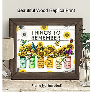 Positive Inspirational Empowerment Wall Art - Motivational Affirmations Wall Art & Decor - Personal Growth Positive Quotes Wall Decor Poster - Boho-chic Motivation Encouragement Gift for Women 8x10