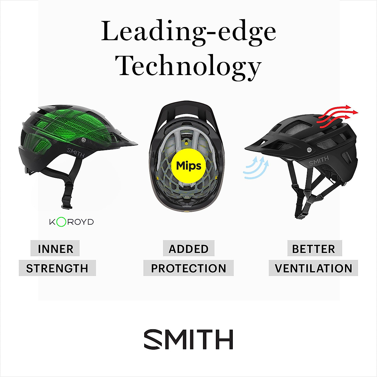 SMITH Session MTB Cycling Helmet – Adult Mountain Bike Helmet with MIPS Technology + Koroyd Coverage – Lightweight Impact Protection for Men & Women – Adjustable Visor – Matte Black, Large