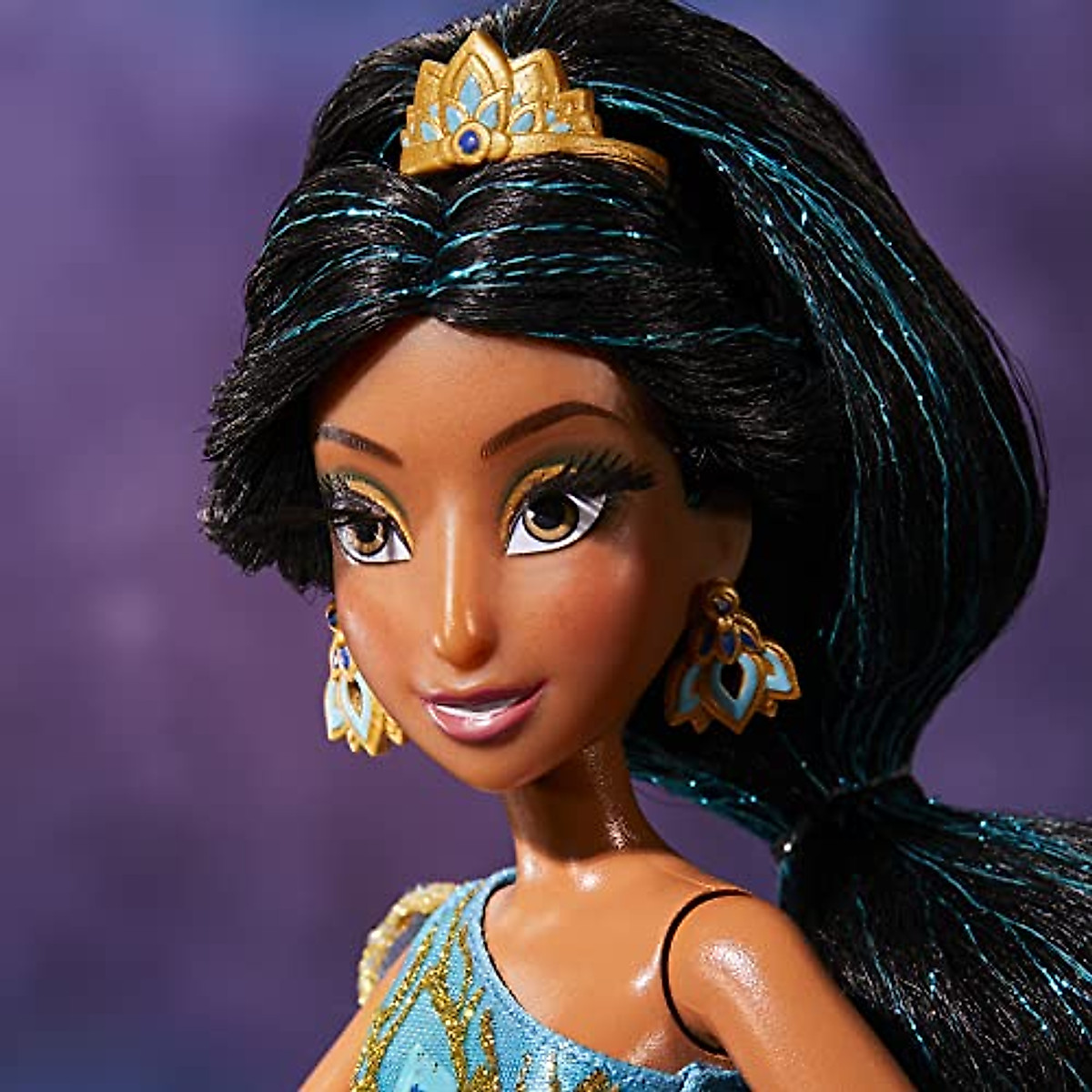 Disney Princess Style Series 30th Anniversary Jasmine Fashion Doll, Deluxe Collector Doll with Accessories, Disney Toy for Kids 6 and Up