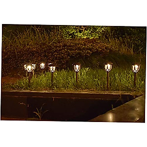 OSALADI Outdoor Decor Yard Light Villa Walkway Patio Lamp LED Warm Lawn Plug Driveway Lighting Outdoor for Solar Garden Outside Lights Night Courtyard Pathway Power Drivewaywarm Solar Lights Outdoor