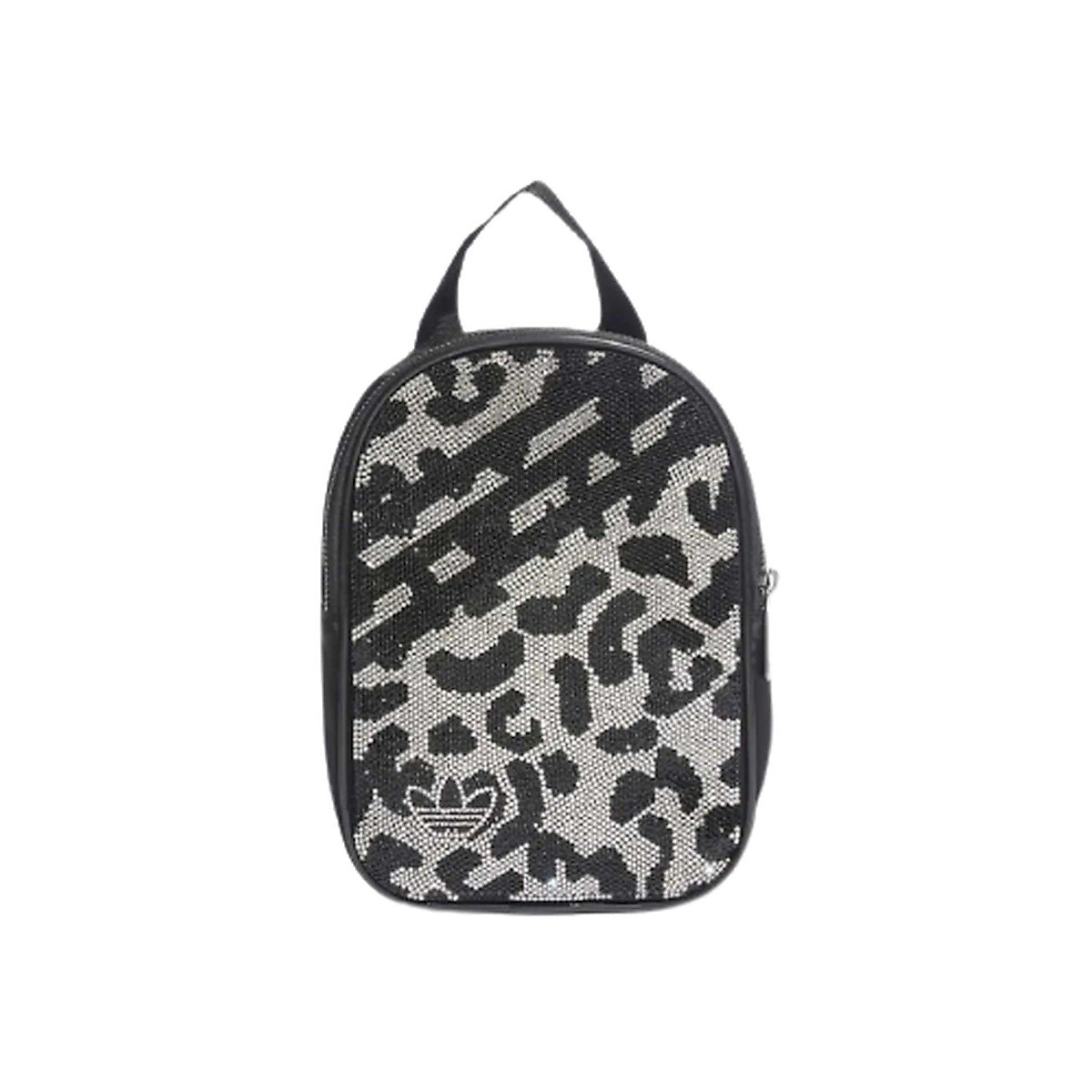 adidas Originals Women's Premium Mini Backpack (One Size, Black/Silver Metallic)