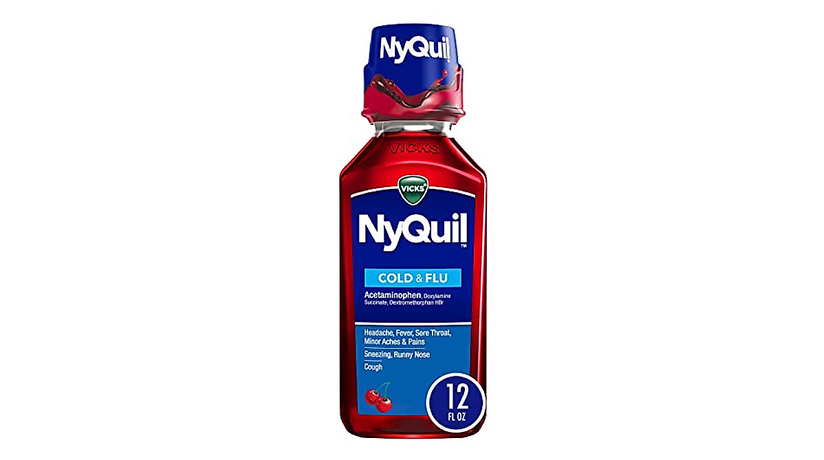 Vicks NyQuil Cherry Nighttime Relief - Fast Cold & Flu Relief