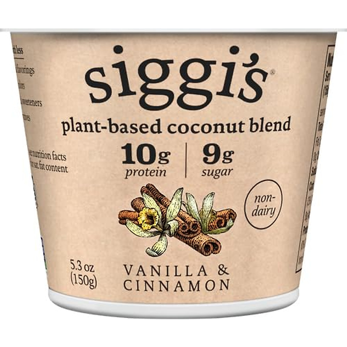 Siggis, High Protein Plant Based Blend Oz, Vanilla Cinnamon, 5.3 Ounce