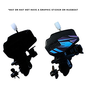 The MugBoat - Wind Up Motor Coffee Mug Mixer Fishing Boating Lover Gag Gift Fathers Day Present