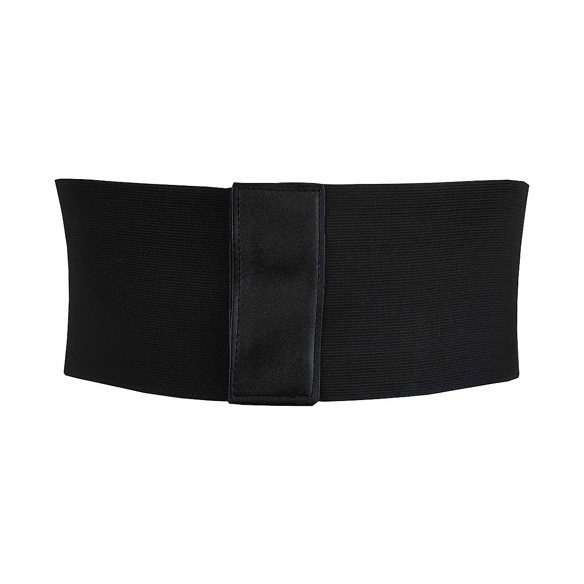 HOEREV Elastic Wide Band Elastic Tied Waspie Corset Waist Belt,XX-Large,Black