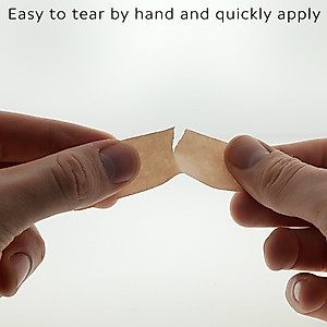 ChromaLabel 1 inch Clean Remove Color Code Labeling Tape, 500 inch Roll, Tan