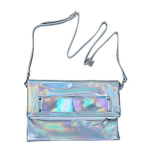 EBTOYS Crossbody Shoulder Bag Handbag Clutch Bag Holographic PU bag for Women Girls