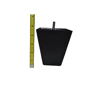 FR Black Plastic Pyramid Style 4.5 Inch Leg for Sofas and Recliners