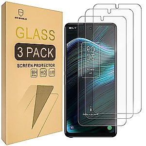 Mr.Shield [3-Pack] Designed For TCL Stylus 5G [Tempered Glass] [Japan Glass with 9H Hardness] Screen Protector with Lifetime Replacement