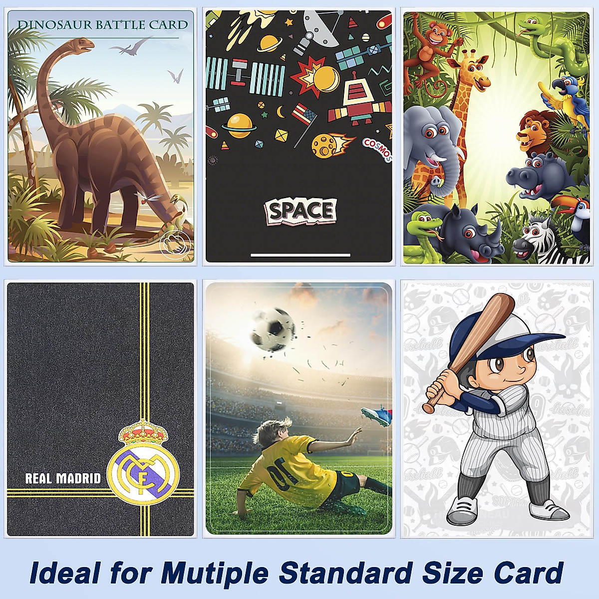 1000 Counts Card Sleeves Toploaders for Trading Cards, Soft Baseball Card Penny Card Sleeves Fit for Stardard Cards, Football Card, Sports Cards, MTG