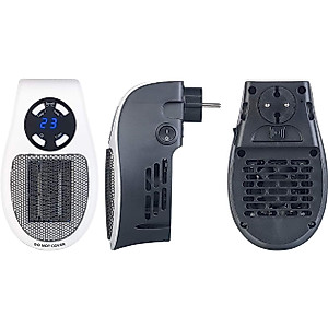 Hupillyur Heat Plug In Heater Electric Space Heater for Bathroom and Small Rooms Low Energy Consumption Blissheat Cozy Heater Portable Compact Whisper Quiet (1 PCS)