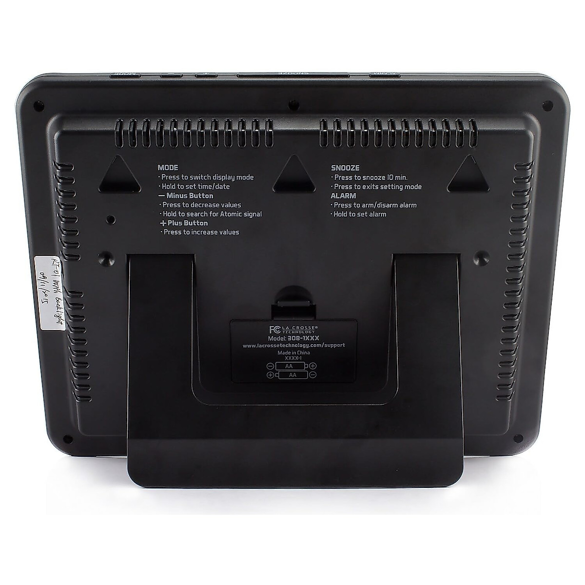 La Crosse Technology Atomic Wall/Table Clock, Metal, 7.5-inch H x 9.75-inch W x 1-inch D (C86279)