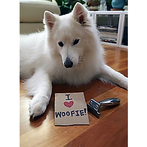 De Shedding Tool for Grooming Dogs & Cats The WOOFIE Wand The Original Chrome Dog Comb is Stainless Steel Handled Shedding Brush