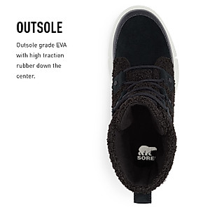 Sorel Women's Explorer II Joan Cozy Boot - Black, Tea Light - Size 10