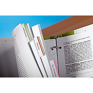 Post-it Tabs Value Pack, Asst Primary Colors, 1 in and 2 in Sizes, 114 Tabs/Pack (686-VAD1)