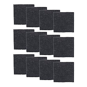 Glad Charcoal Filters for Compost Bins, Odor Absorbing Carbon Replacement Pads for Kitchen Waste, 2 Year Supply, 2.56-inch Squares, Refill Set, 12 Count