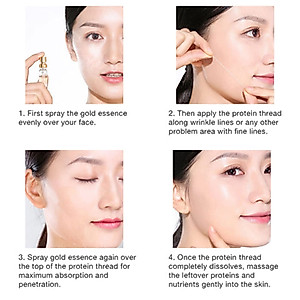 Hilos Tensores Para El Rostro, Hilos de Colageno Absorbibles para la Cara, Acido Hialuronico Puro Para Rostro, Proform Korean Soluble Protein Thread, Face Serum for Lift