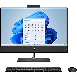 HP Pavilion 27 Touch Desktop 2TB SSD 2TB HD 64GB RAM (Intel Core i9-11900K CPU with Turbo Boost to 5.30GHz, 64 GB RAM, 2 TB SSD + 2 TB HD, 27-inch FullHD Touchscreen, Win 11) PC Computer All-in-One
