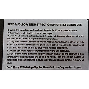 Reusable Clay Bowl Set Handcrafted Terracotta Pottery Clay Soup Bowls 3pc Set (Large, Brown)