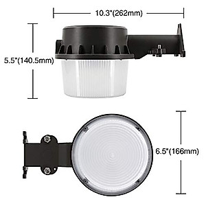 LED Yard light LED Outdoor Barn Light 35W LED Dusk-to-dawn (250-350W Equivalent), 5000K Daylight 4200LM, Floodlight, ETL-listedard Light for Area Lighting, Wet Location Photocell Included,50K 1Pack