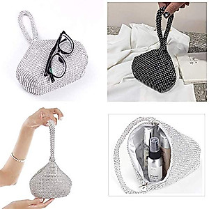 JIAN YA NA 2 Pcs Fashion Women Bridesmaid Lady Girl Bride Evening Clutch Bag for Prom Cocktail Party Wedding Engagement