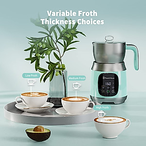 Maestri House Milk Frother, Variable Temp and Froth Thickness Milk Frother and Steamer, 21OZ/600ML Smart Touch Control Milk Warmer, Dishwasher Safe, Memory Function for Latte Cappuccino, Hot Chocolate