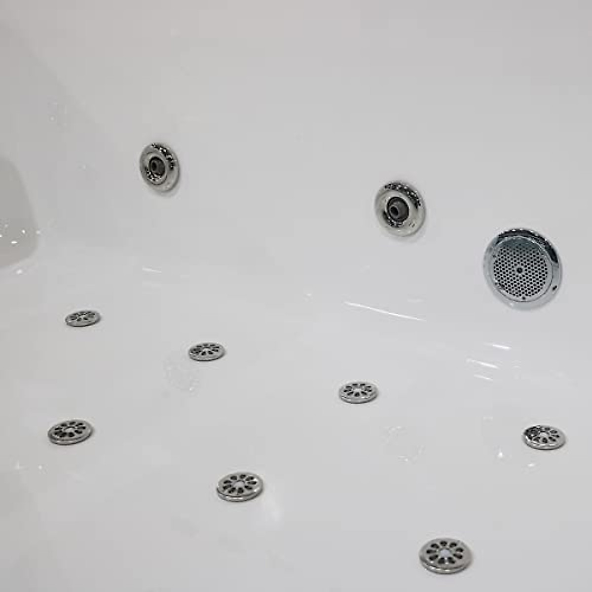 DECORAPORT 71 Inch 2 Person Air Bubble Infusion Whirlpool Bathtub with Control Panel,Air jets with Light, USB for Speaker (D-DK-Q411)