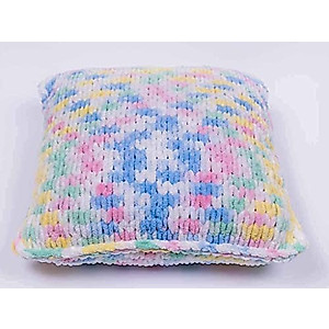 Alize Puffy Fine Color Baby Blanket Yarn Lot of 3skn 300gr 48yds 100% Micropolyester Soft Yarn Hand Knitting Yarn Super Chunky Bulky Woven Worested Yarn (5949)